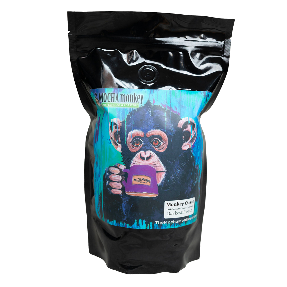 Monkey Oasis Coffee - Bold Dark Roast for Cold Press