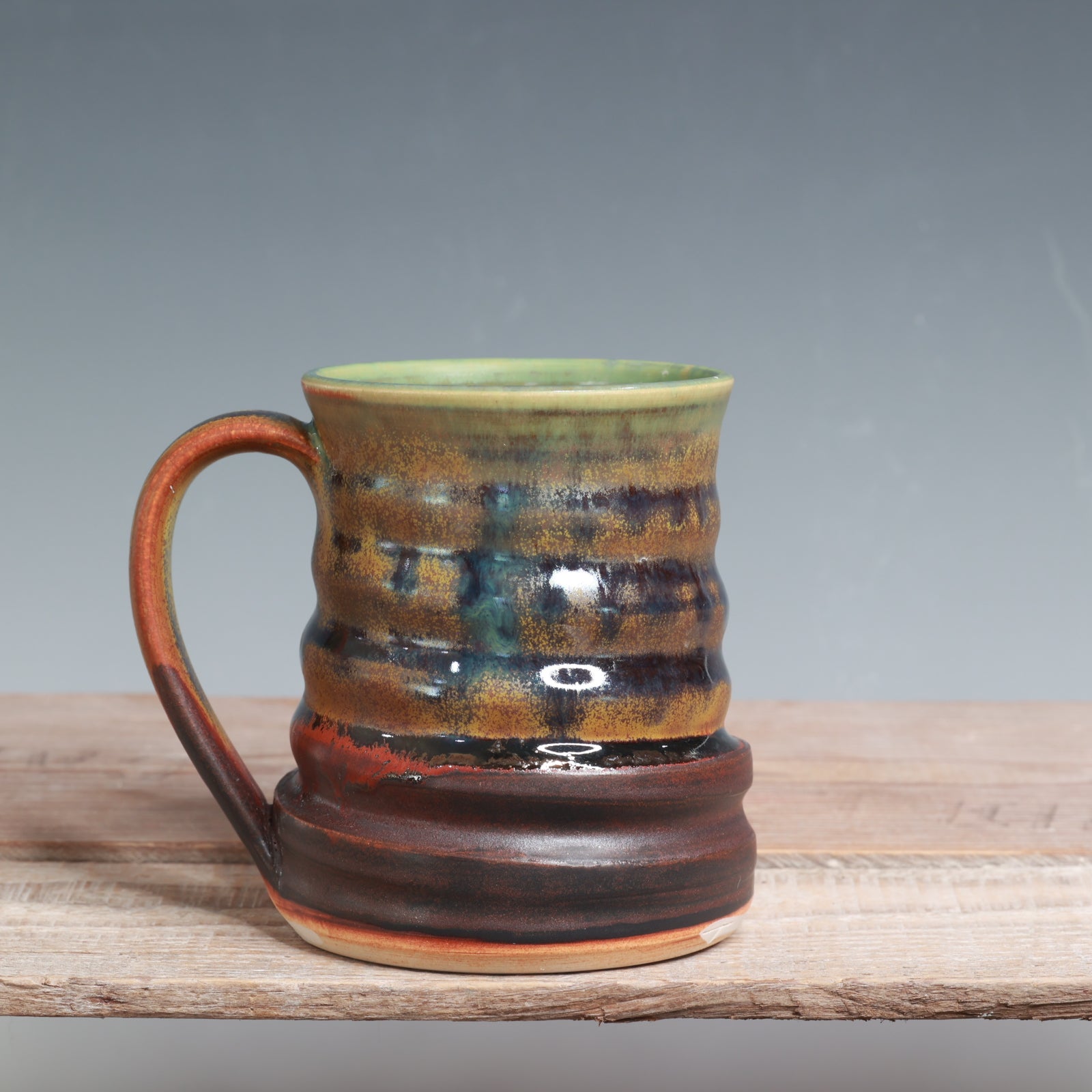 Handcrafted Mocha Monkey Pottery Mug